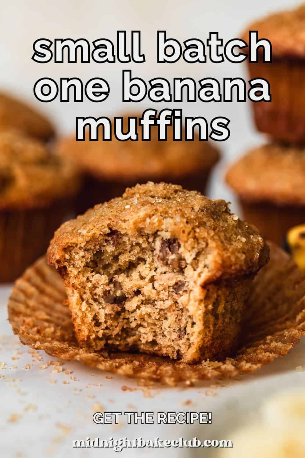 30-Minute, Small Batch One Banana Muffins | Midnight Bake Club