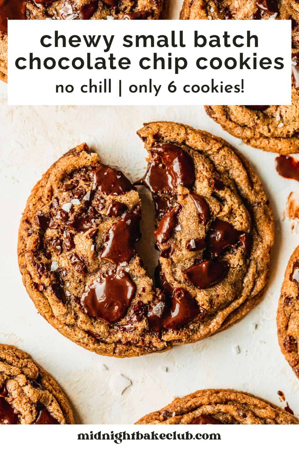 Chewy Small Batch Chocolate Chip Cookies | Midnight Bake Club
